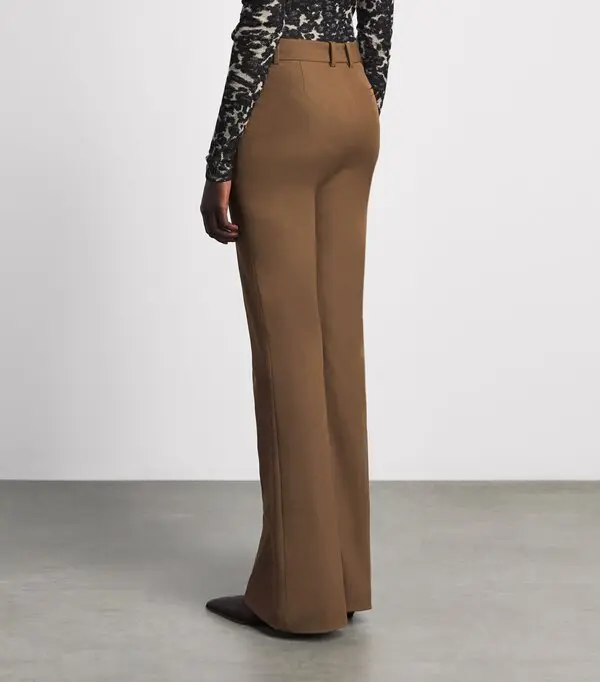 JOSEPH Stretch-gabardine Tafira Flared Trousers