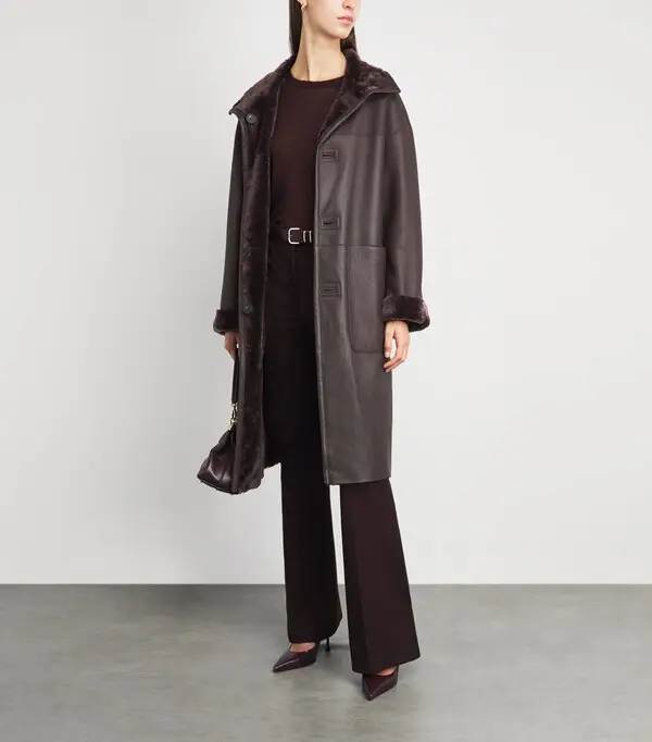 JOSEPH Reversible Shearling Ari Coat