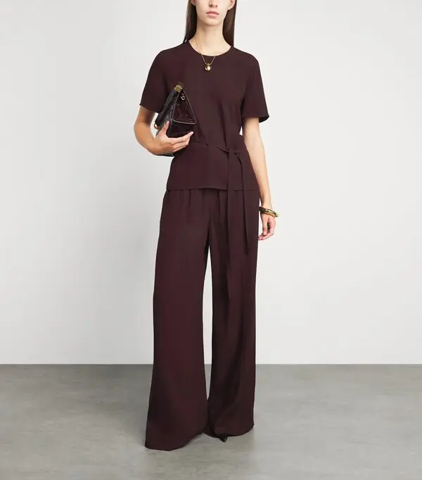 JOSEPH Crepe Atheris T-shirt Blouse