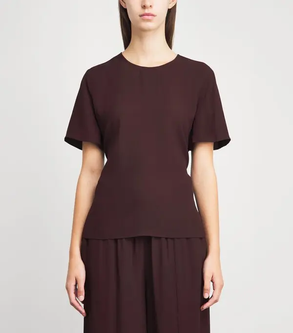 JOSEPH Crepe Atheris T-shirt Blouse