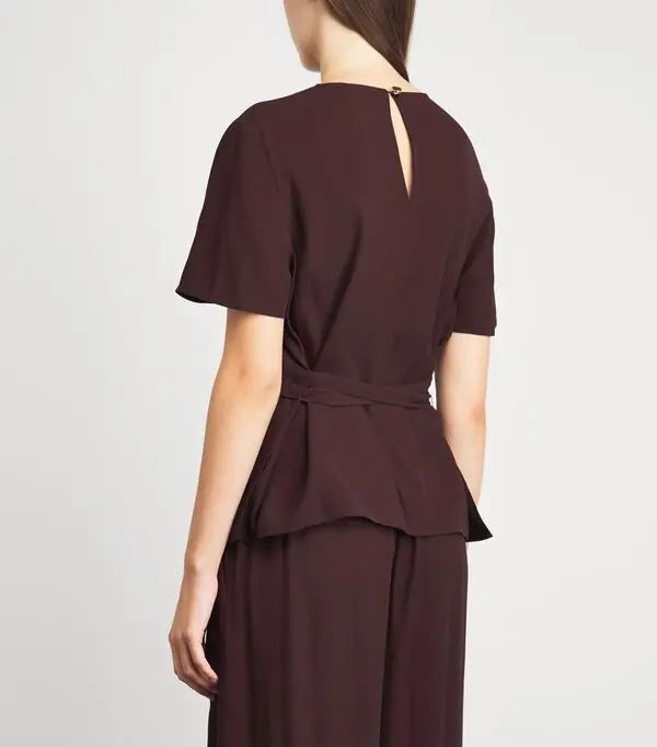 JOSEPH Crepe Atheris T-shirt Blouse