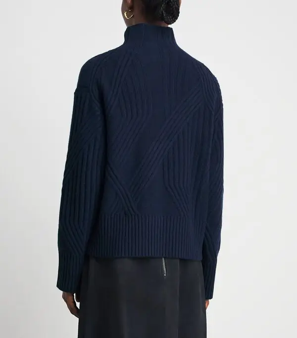 JOSEPH Merino Wool Ribbed Isabel Sweater