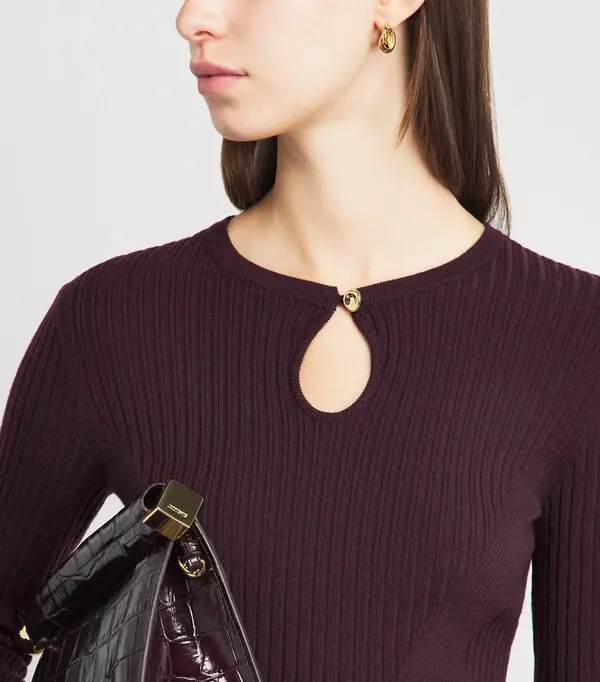 JOSEPH Merino-blend Keyhole Luz Sweater