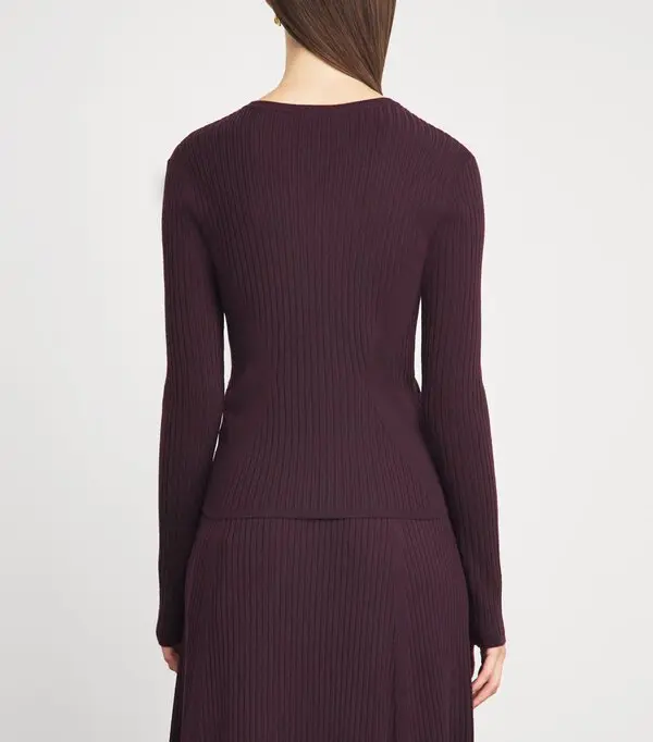 JOSEPH Merino-blend Keyhole Luz Sweater