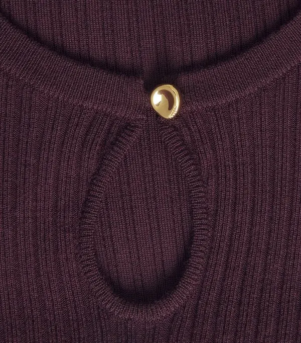 JOSEPH Merino-blend Keyhole Luz Sweater