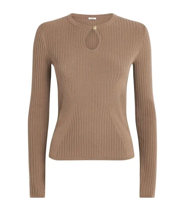 JOSEPH Merino-blend Keyhole Luz Sweater