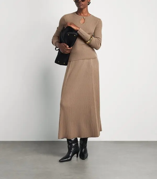 JOSEPH Merino-blend Keyhole Luz Sweater