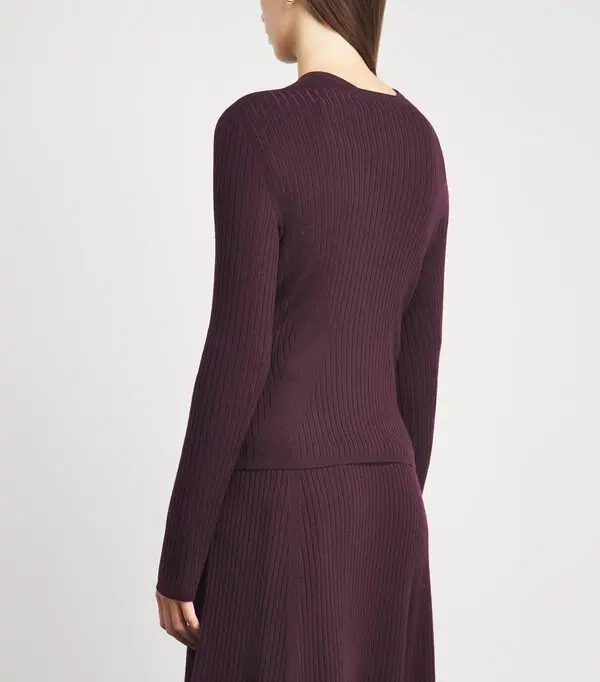 JOSEPH Merino-blend Ribbed Alba Cardigan
