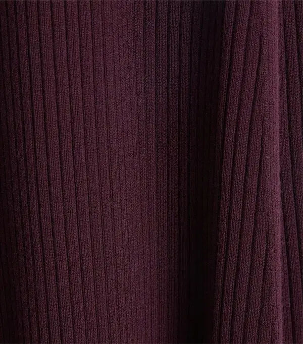 JOSEPH Merino-blend Ribbed Hallie Midi Skirt
