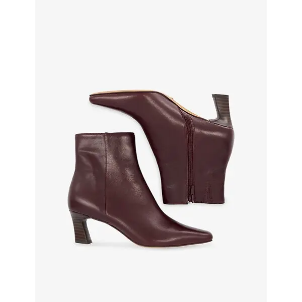 DUNE Overly Leather Heeled Ankle Boots