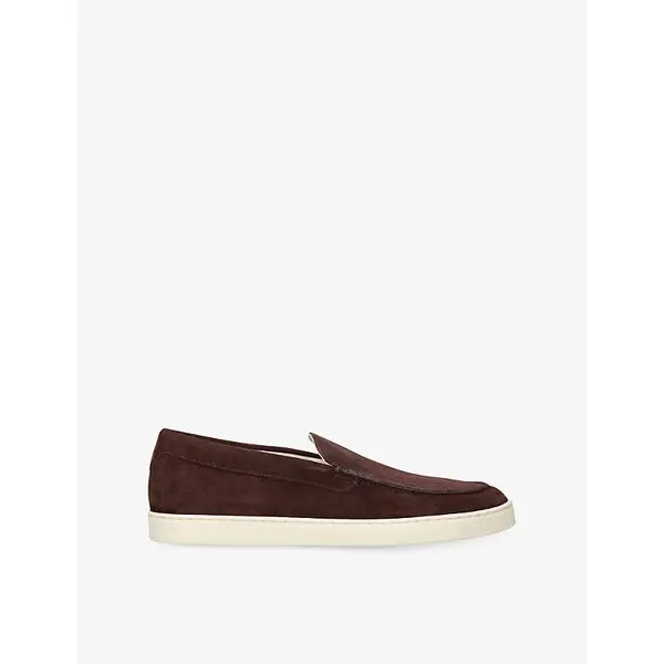 Brunello Cucinelli Chevron Suede Loafers