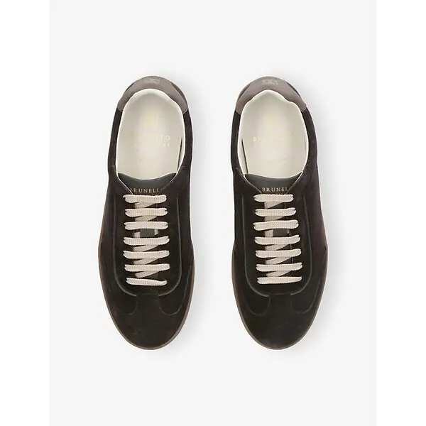Brunello Cucinelli Panelled Suede Trainers