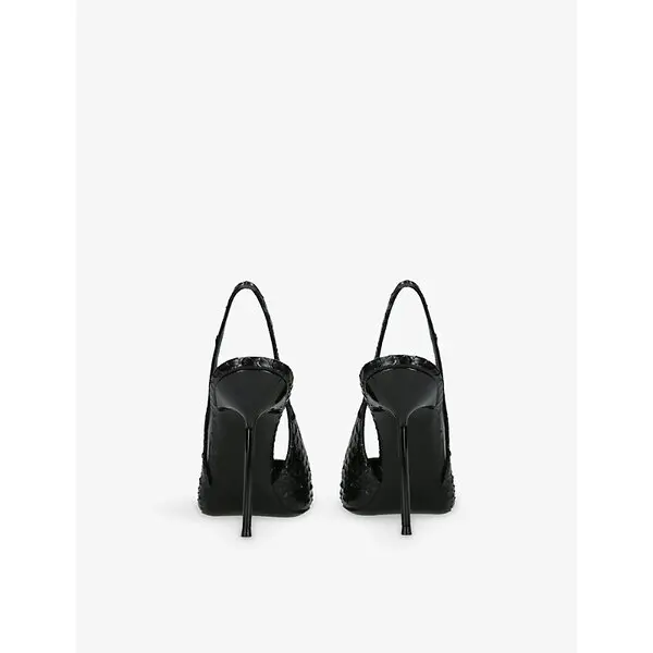 Paris Texas Lidia 105 Embossed Leather Sling-backs