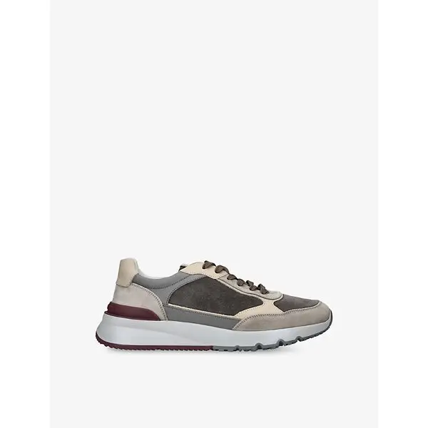 Brunello Cucinelli Contrast-panel Suede Trainers