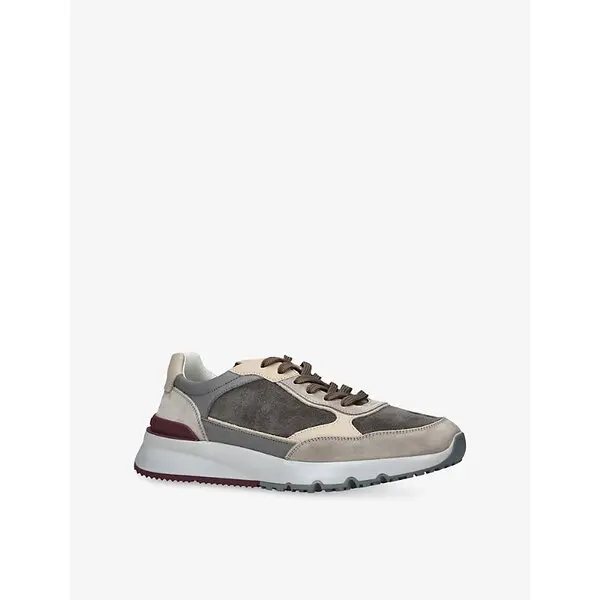 Brunello Cucinelli Contrast-panel Suede Trainers