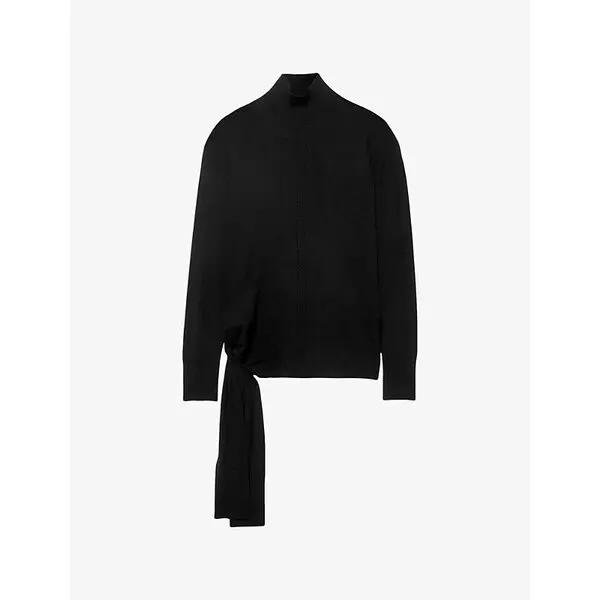 ALLSAINTS Tilley Relaxed-fit Merino Wool Jumper - Black