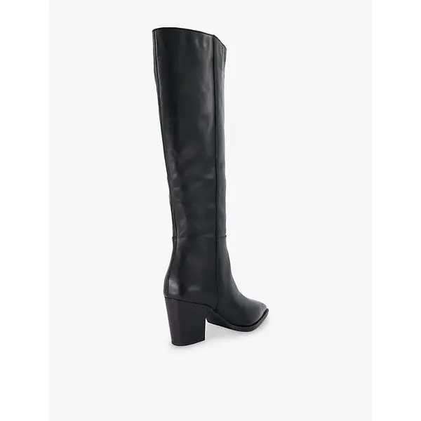 DUNE Tanners Leather Heeled Knee-high Boots