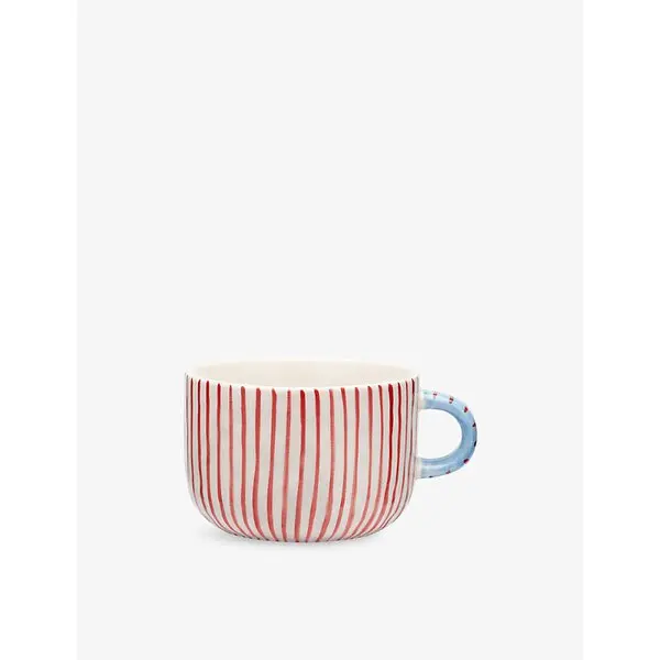 ANNA + NINA Percy Stoneware Cappuccino Mug 10cm