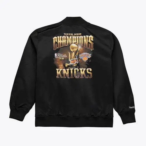 Mitchell & Ness New York Knicks 2026 Nba Finals Champions Satin Full-snap Jacket