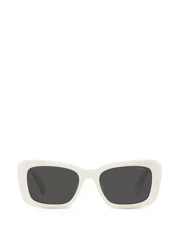 Miu Miu Logo-plaque Rectangle-frame Sunglasses