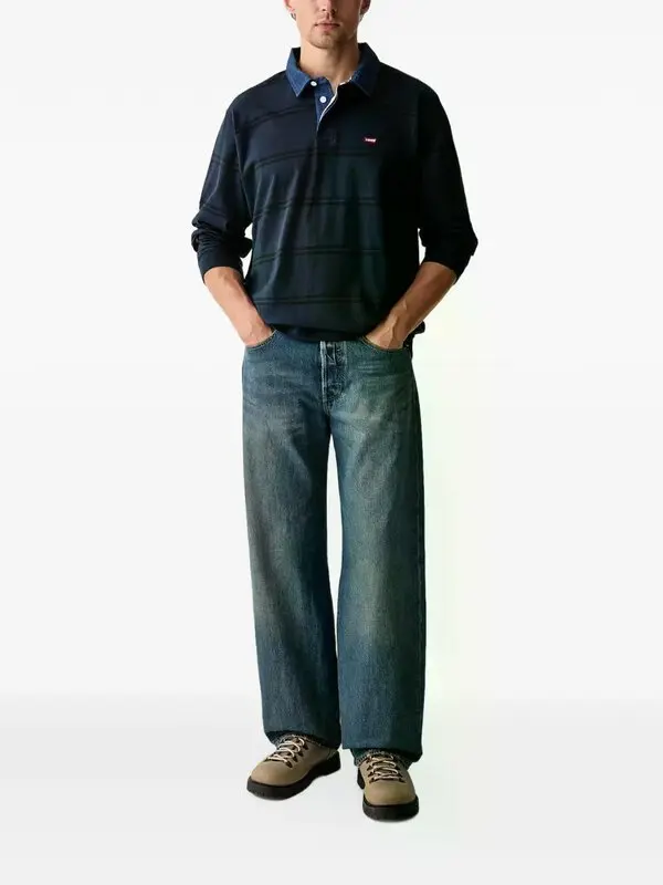 LEVI'S Striped Long-sleeve Polo Shirt