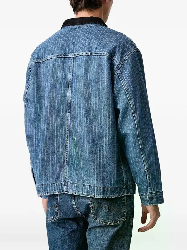 LEVI'S Munroe Pinstripe Corduroy-collar Trucker Jacket