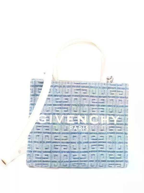 Givenchy G- 4g Denim Mini Tote Bag - Blue
