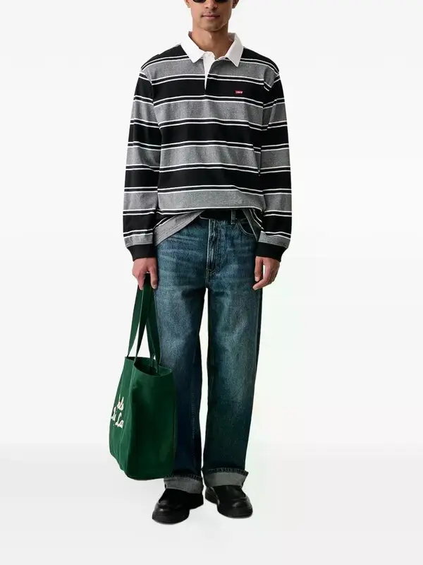 LEVI'S Striped Long-sleeve Rugby Polo Shirt