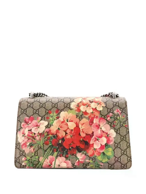 Gucci Dionysus Bag Blooms Print Gg Coated Canvas Small Shoulder Bag