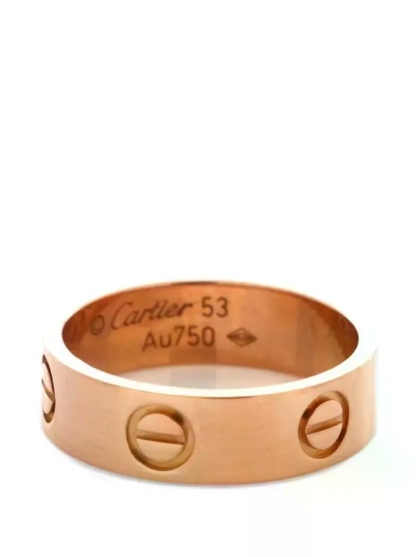 Cartier Love Band 18k Rose Gold Ring