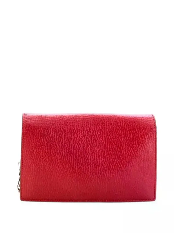 Gucci Interlocking Wallet On Chain Leather Crossbody Bag