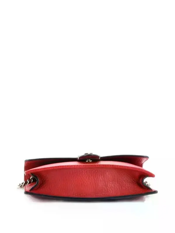 Gucci Interlocking Wallet On Chain Leather Crossbody Bag