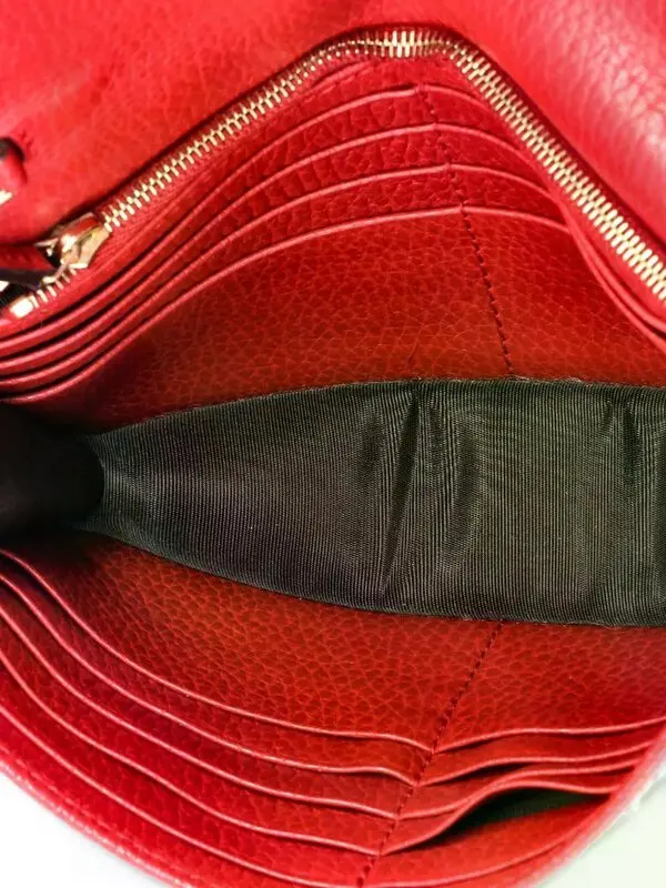 Gucci Interlocking Wallet On Chain Leather Crossbody Bag