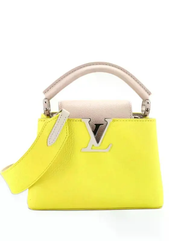 LOUIS VUITTON Capucines Bag Leather Mini Satchel
