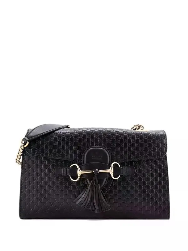 Gucci Emily Chain Flap Bag Microguccissima Leather Medium Shoulder Bag