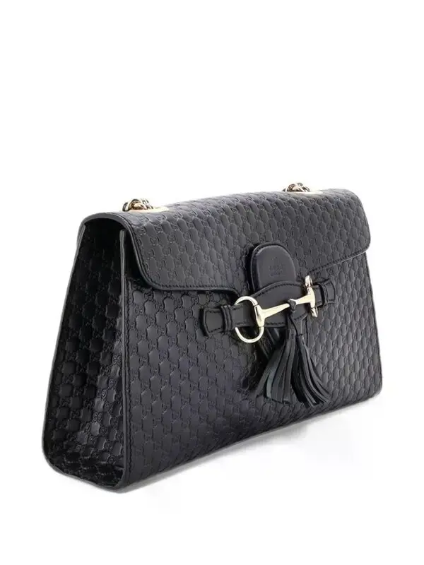 Gucci Emily Chain Flap Bag Microguccissima Leather Medium Shoulder Bag