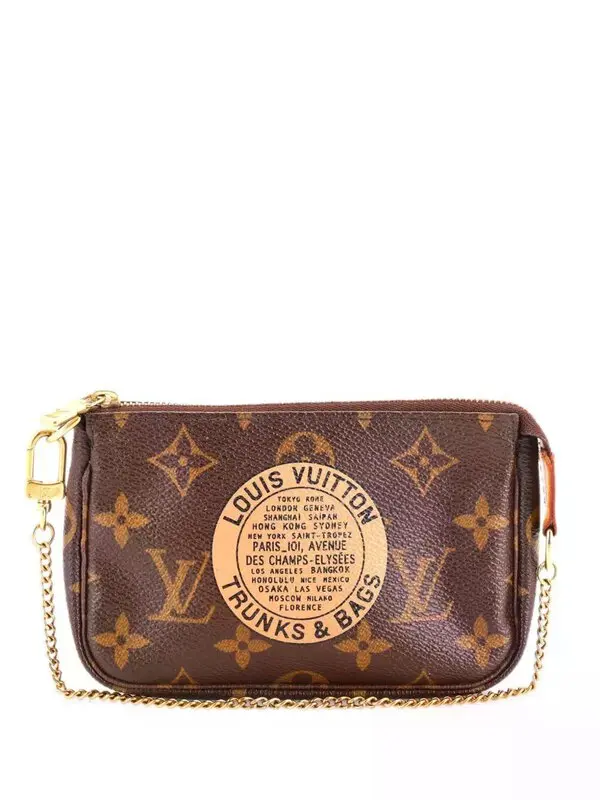 LOUIS VUITTON Pochette Accessoires Limited Edition Monogram Canvas Mini Clutch Bag