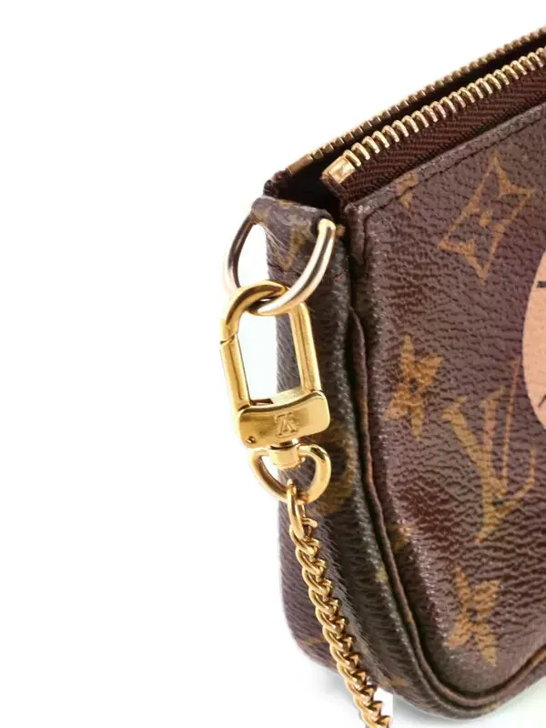 LOUIS VUITTON Pochette Accessoires Limited Edition Monogram Canvas Mini Clutch Bag