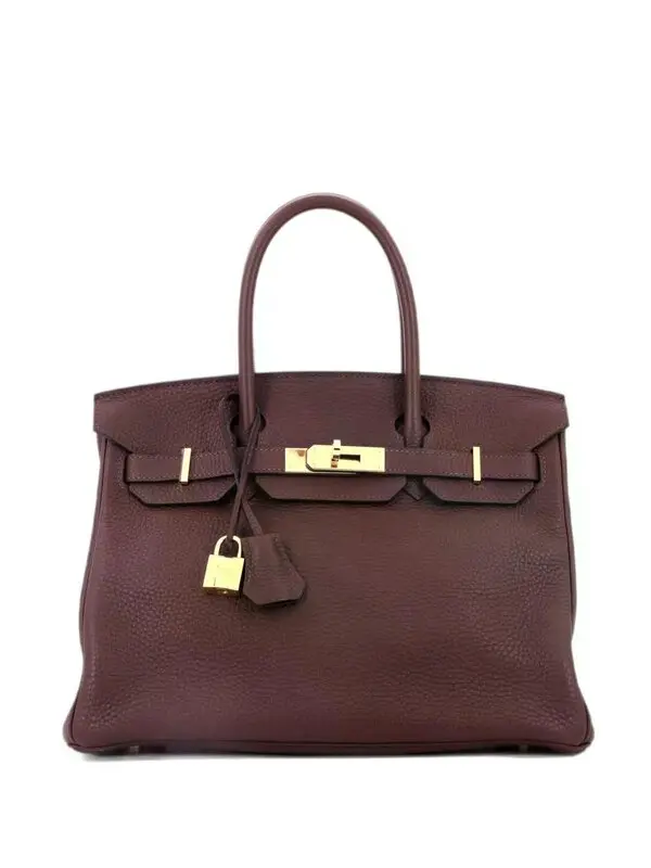 Hermès Birkin Handbag Havane Clemence With Gold Hardware 30 Tote Bag - Brown
