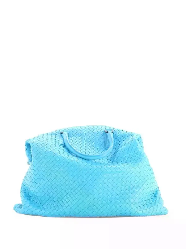 Bottega Veneta Convertible Intrecciato Nappa Maxi Satchel - Blue