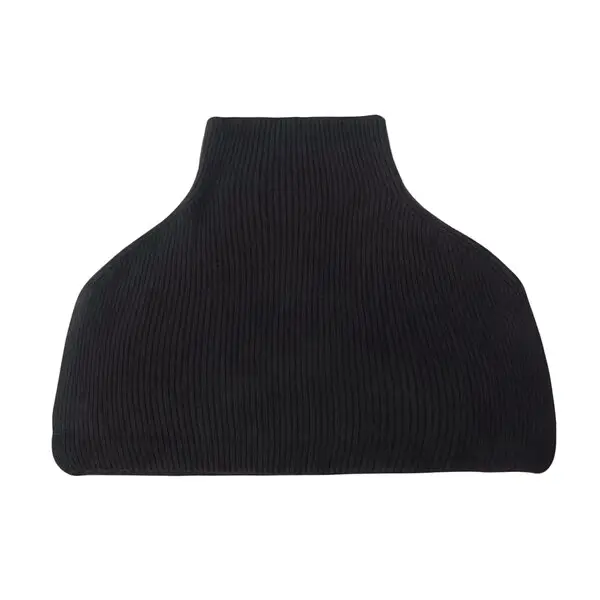 LONDON ATELIER BYPRODUCT Wool High Neck Cape Shawl
