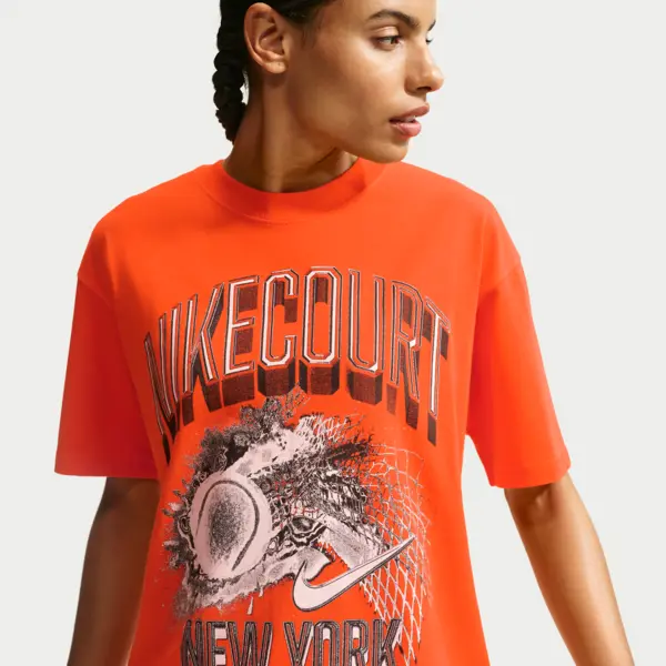 Nike Court Slam Tennis T-shirt - Orange