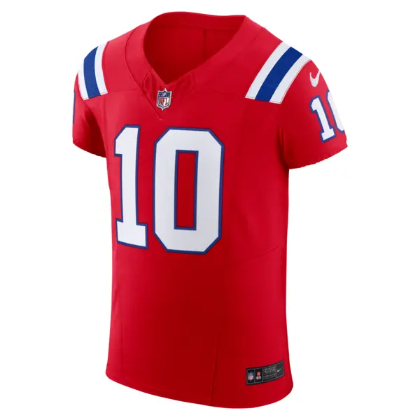Nike Drake Maye New England Patriots Dri-fit Nfl Elite Jersey - Red
