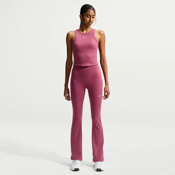 Nike One High-waisted Flared Leggings - Red