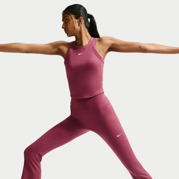 Nike One High-waisted Flared Leggings - Red