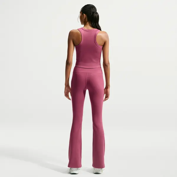 Nike One High-waisted Flared Leggings - Red