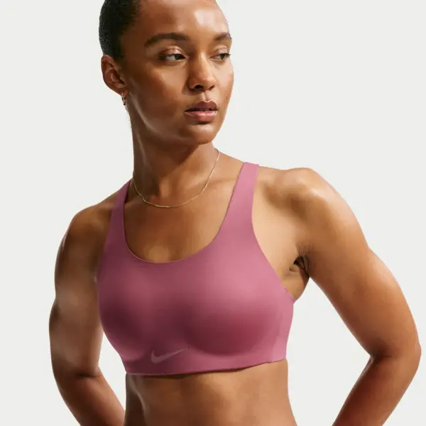 Nike Rival Ultrahigh-support Padded Sports Bra - Red