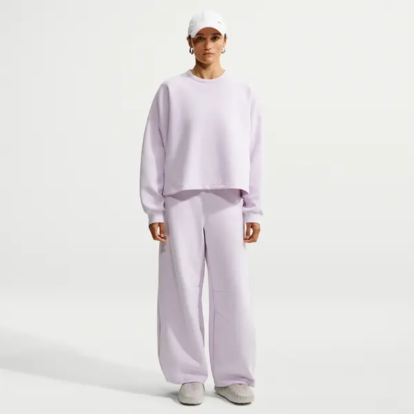 Nike 24.7 Impossiblysoft High-waisted Wide-leg Pants - Purple