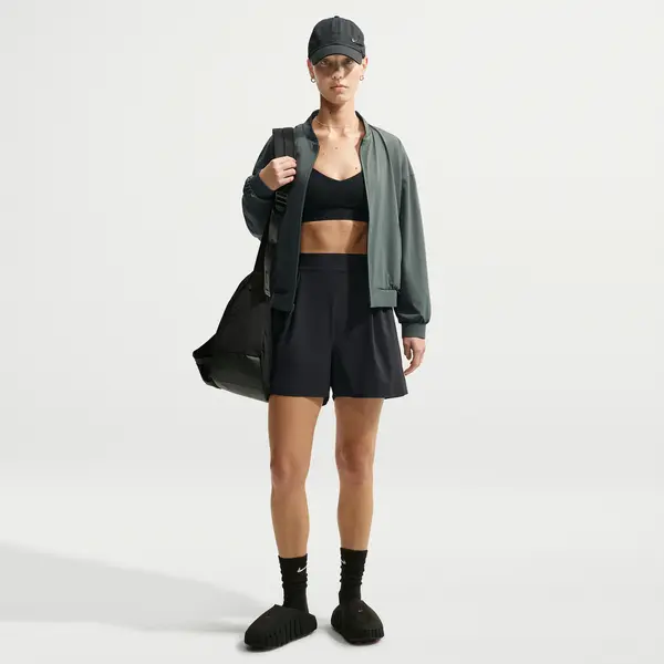 Nike 24.7 Perfectstretch Dri-fit Uv Protection Oversized Bomber Jacket - Green