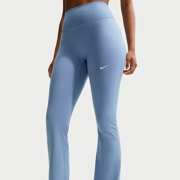 Nike One High-waisted Flared Leggings - Blue